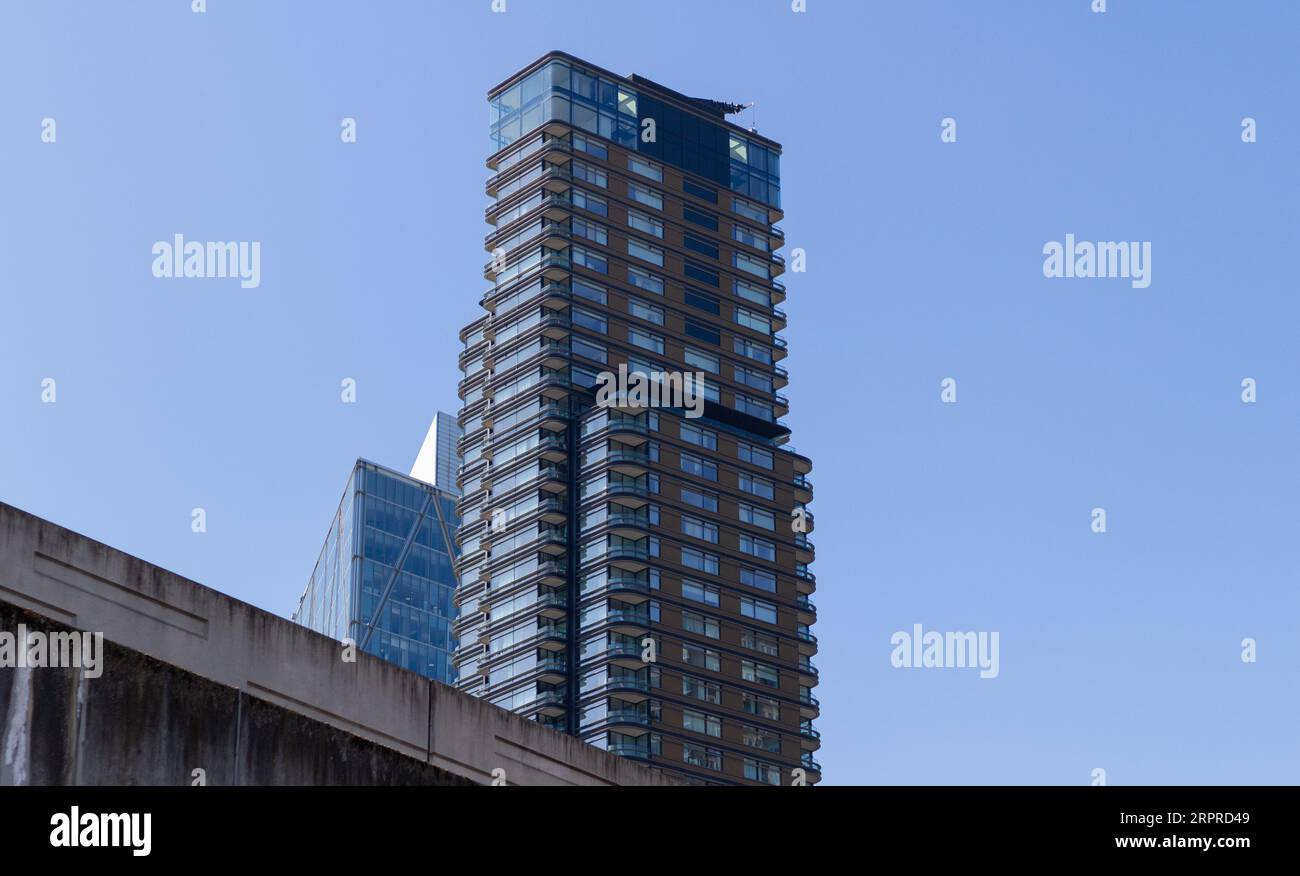 London UK - Close up of office headquarters within the modern ...