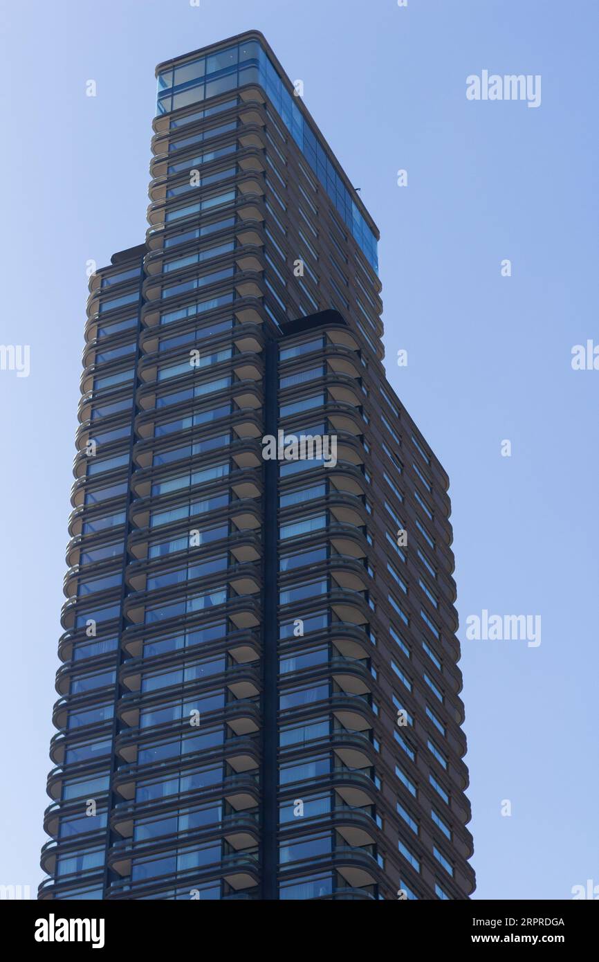 London UK - Close up of office headquarters within the modern ...