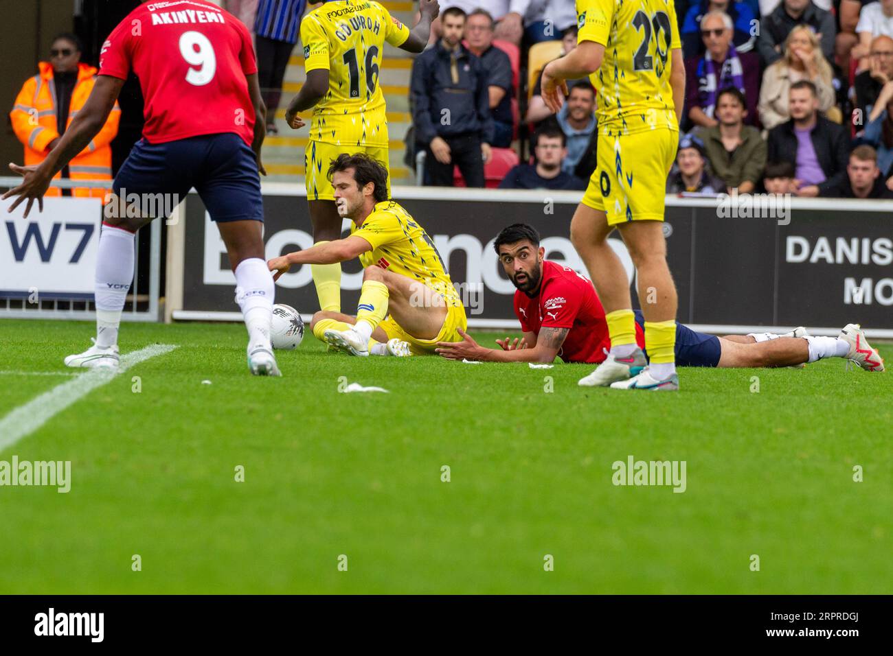 York, United Kingdom, 28 August 2023, York City VS Rochdale at the LNER ...