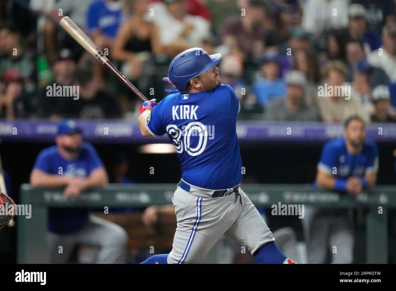 Toronto Blue Jays catcher Alejandro Kirk (30) in the seventh inning of ...