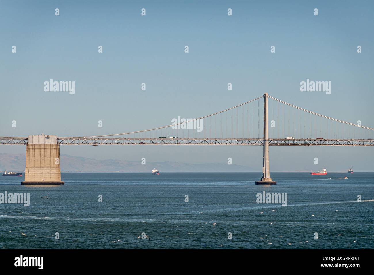 San Francisco, CA, USA - July 13, 2023: SF-Oakland Bay bridge western ...