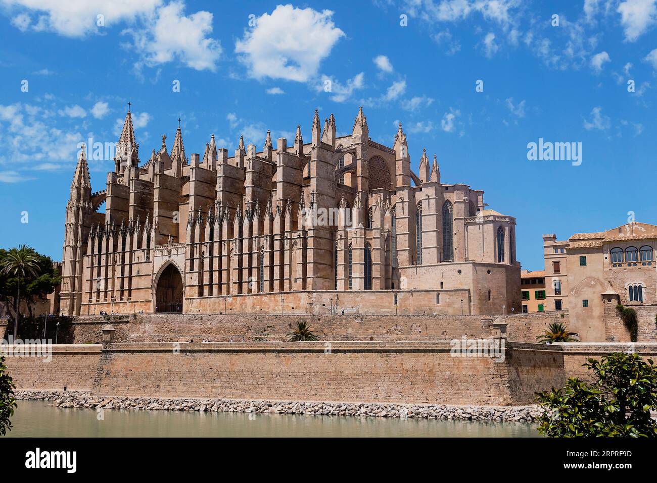Spain, Balearic Islands, Majorca, Palma de Mallorca, Old Town. La Seu ...