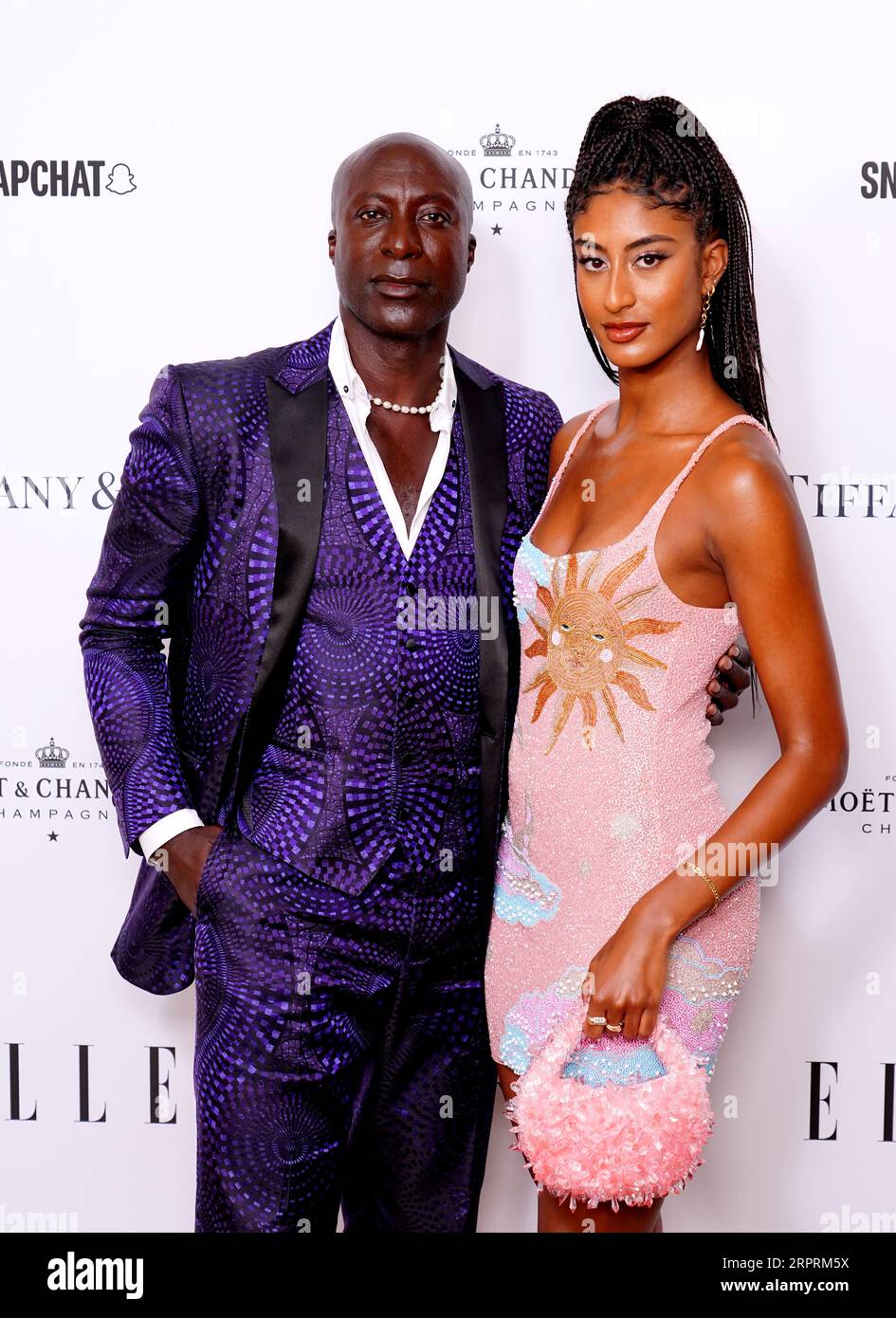 Ozwald Boateng and Emilia Boateng arrive at the Elle Style Awards held ...