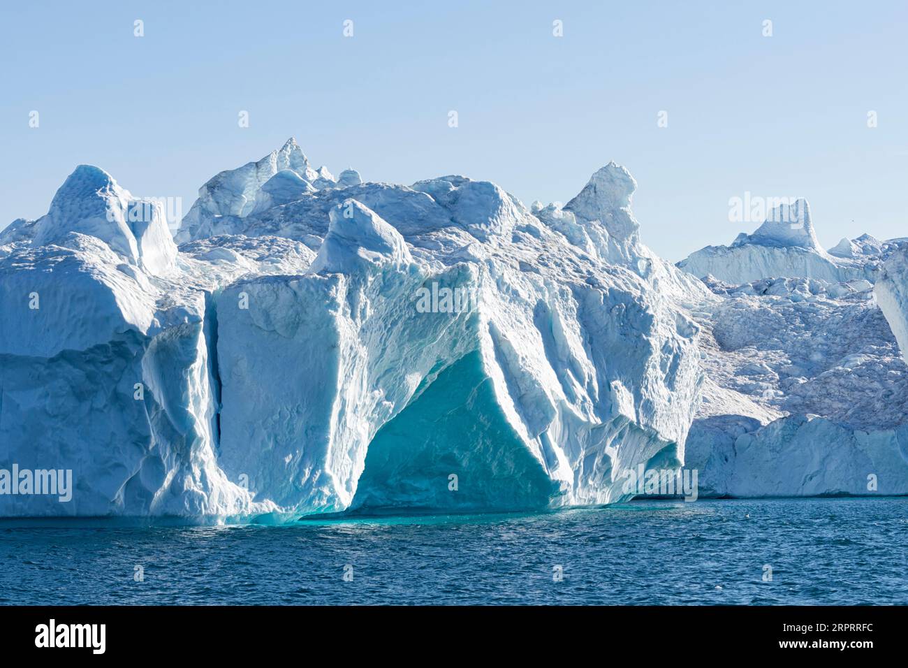 Impressive floating icebergs in the arctic sun in the UNESCO World ...