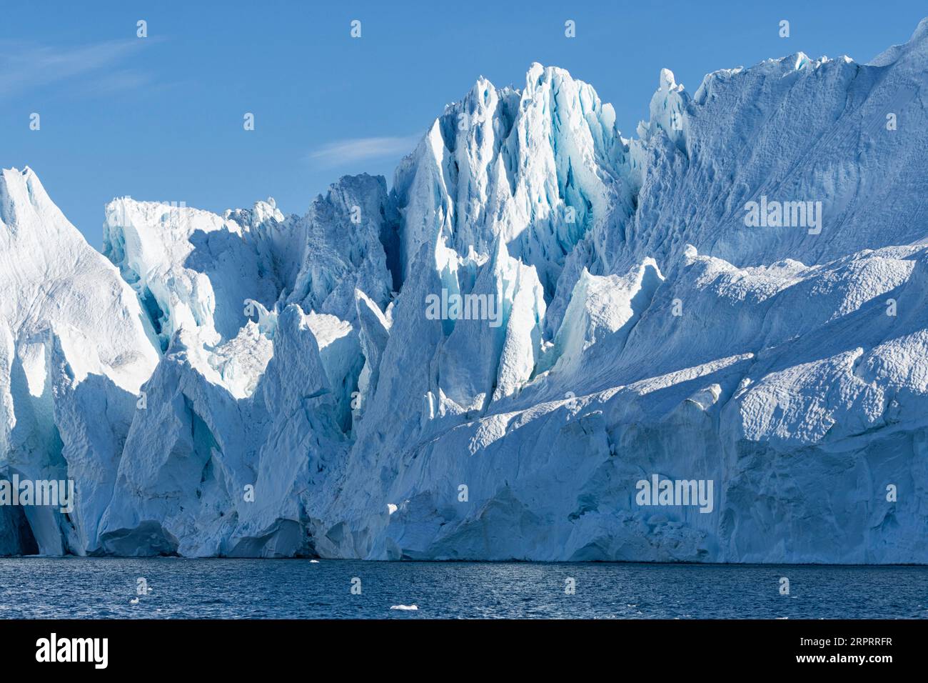 Impressive floating icebergs in the arctic sun in the UNESCO World ...