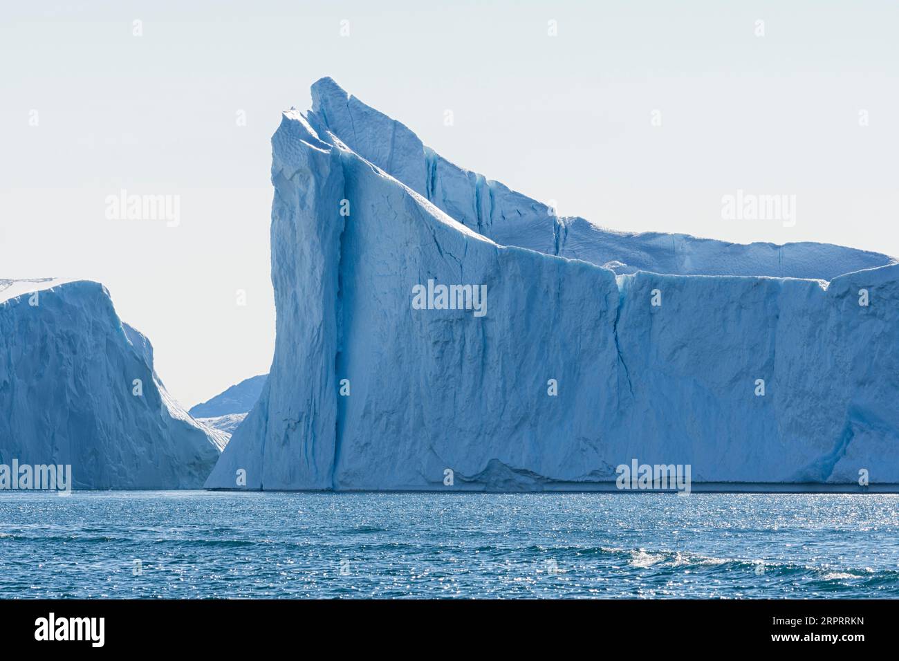 Impressive floating icebergs in the arctic sun in the UNESCO World ...
