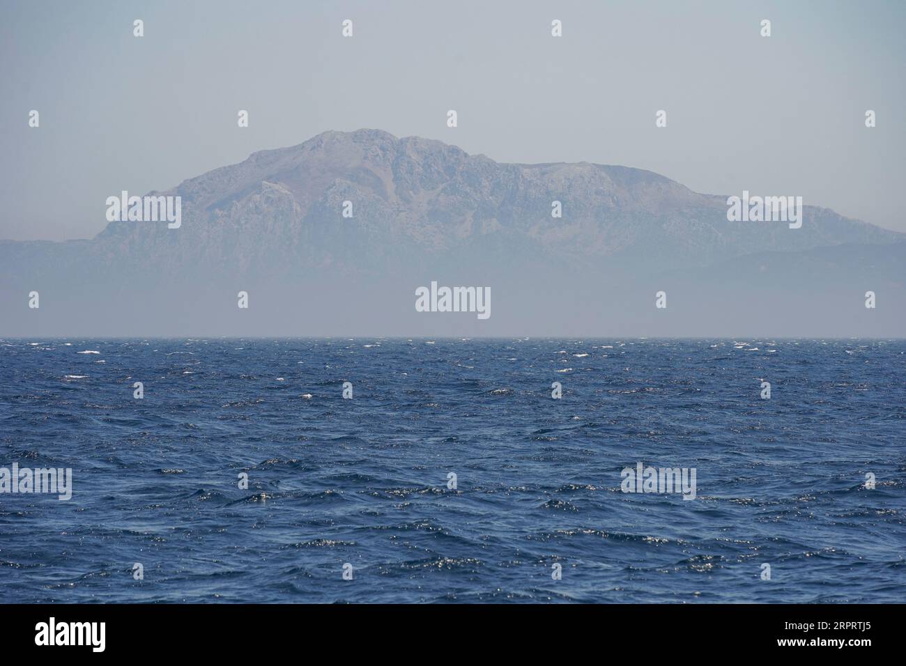 Mountains of Morocco, Jebel musa at Strait of Gibraltar seen from Spain ...
