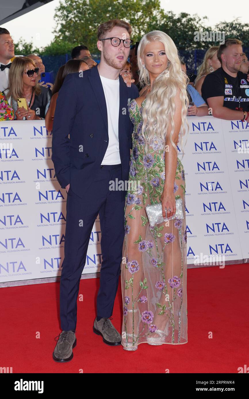 Jamie Borthwick and Danielle Harold arrives for the National Television ...