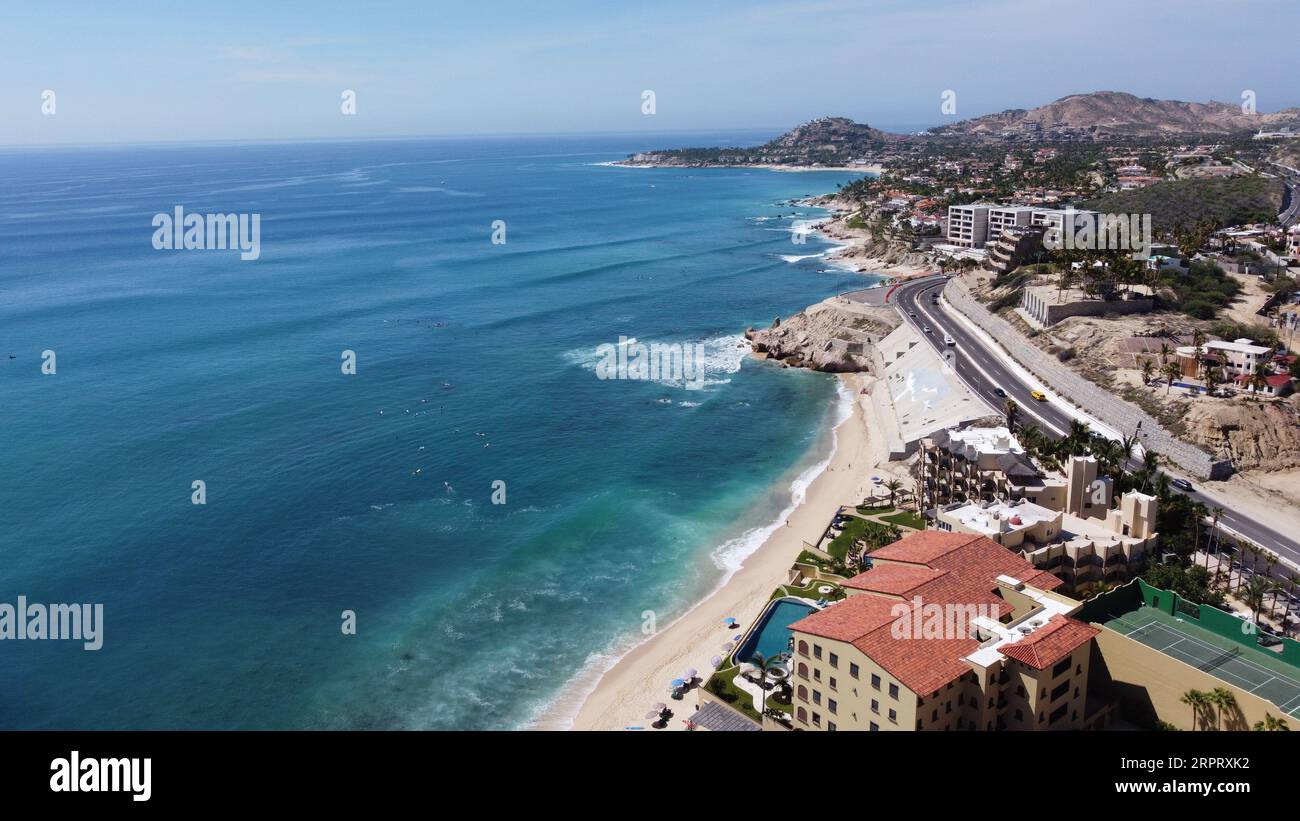 PHOTOGRAPHY WITH DRONE ON THE COSTA AZUL BEACH IN CABO SAN LUCAS BAJA ...