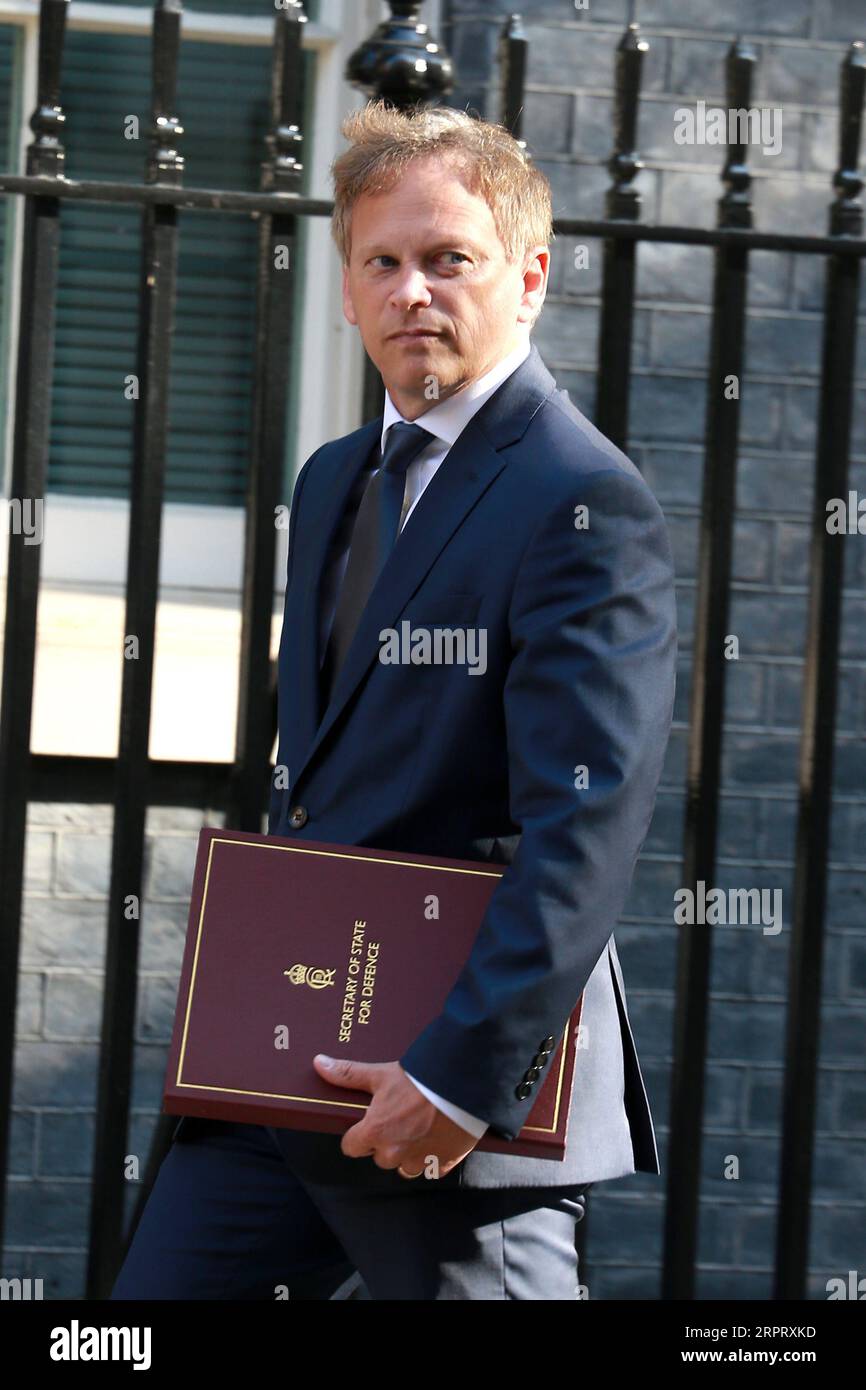 London, UK. 05th Sep, 2023. Defence Secretary Grant Shapps arrives for ...