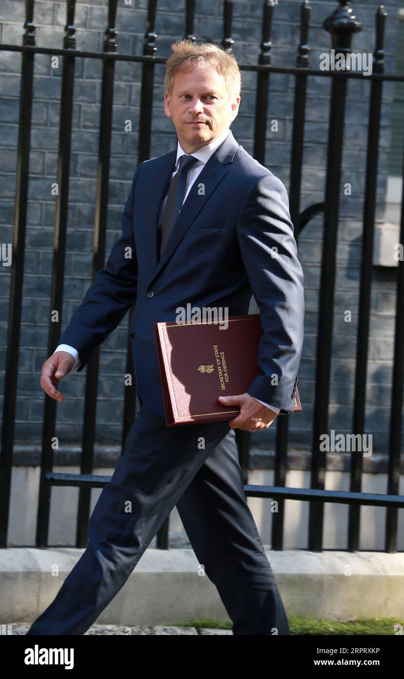 London, UK. 05th Sep, 2023. Defence Secretary Grant Shapps arrives for ...