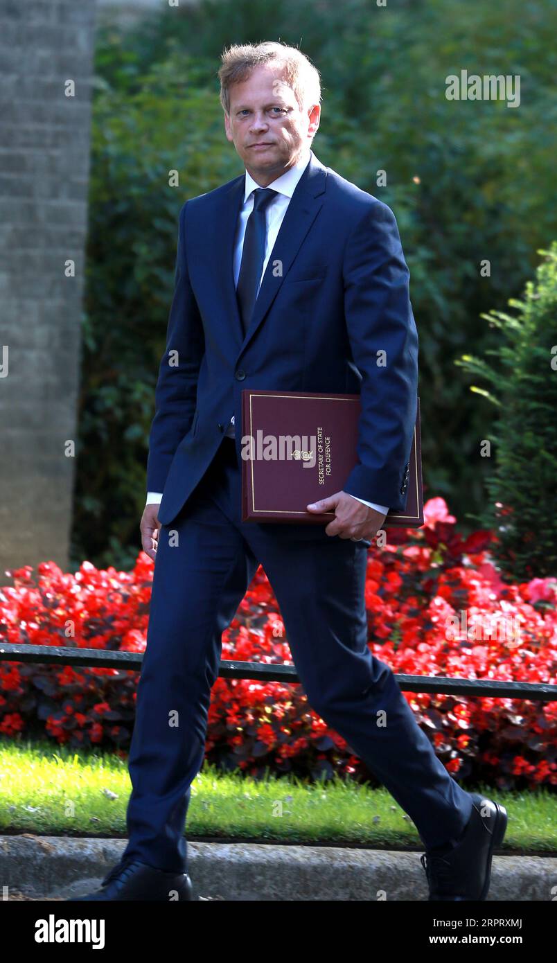 London, UK. 05th Sep, 2023. Defence Secretary Grant Shapps arrives for ...