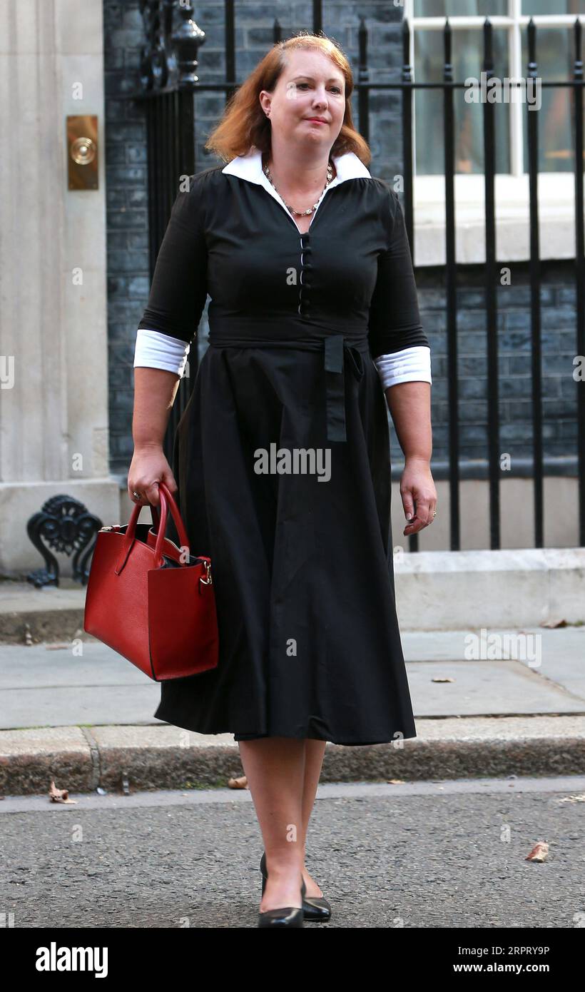 London, UK. 05th Sep, 2023. Attorney General Victoria Prentis leaves a ...