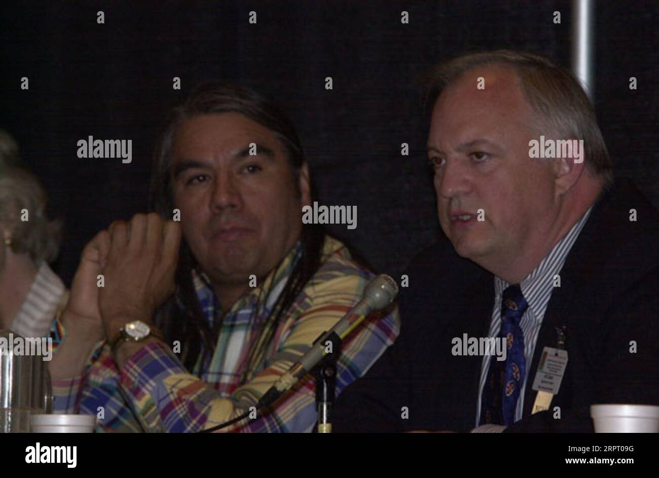 Three Affiliated Tribes Chairman Tex Hall, left, and Associate Deputy ...