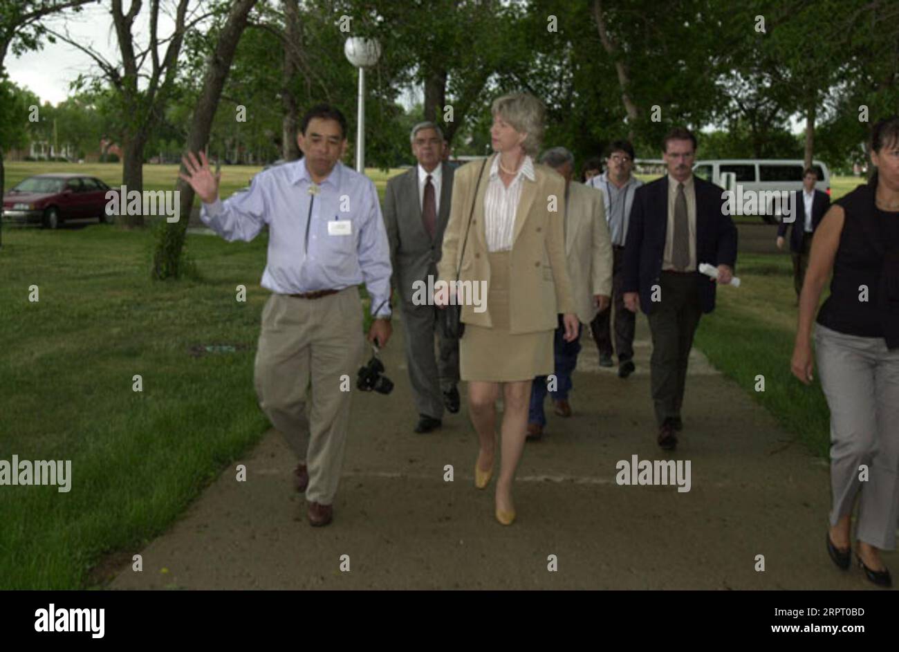 Secretary Gale Norton with United Tribes Technical College President ...