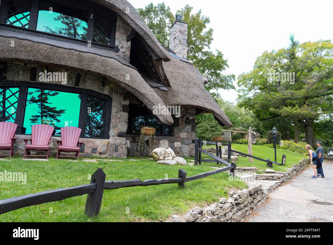 The Thatch House, one of the Mushroom Houses, designed by architect ...