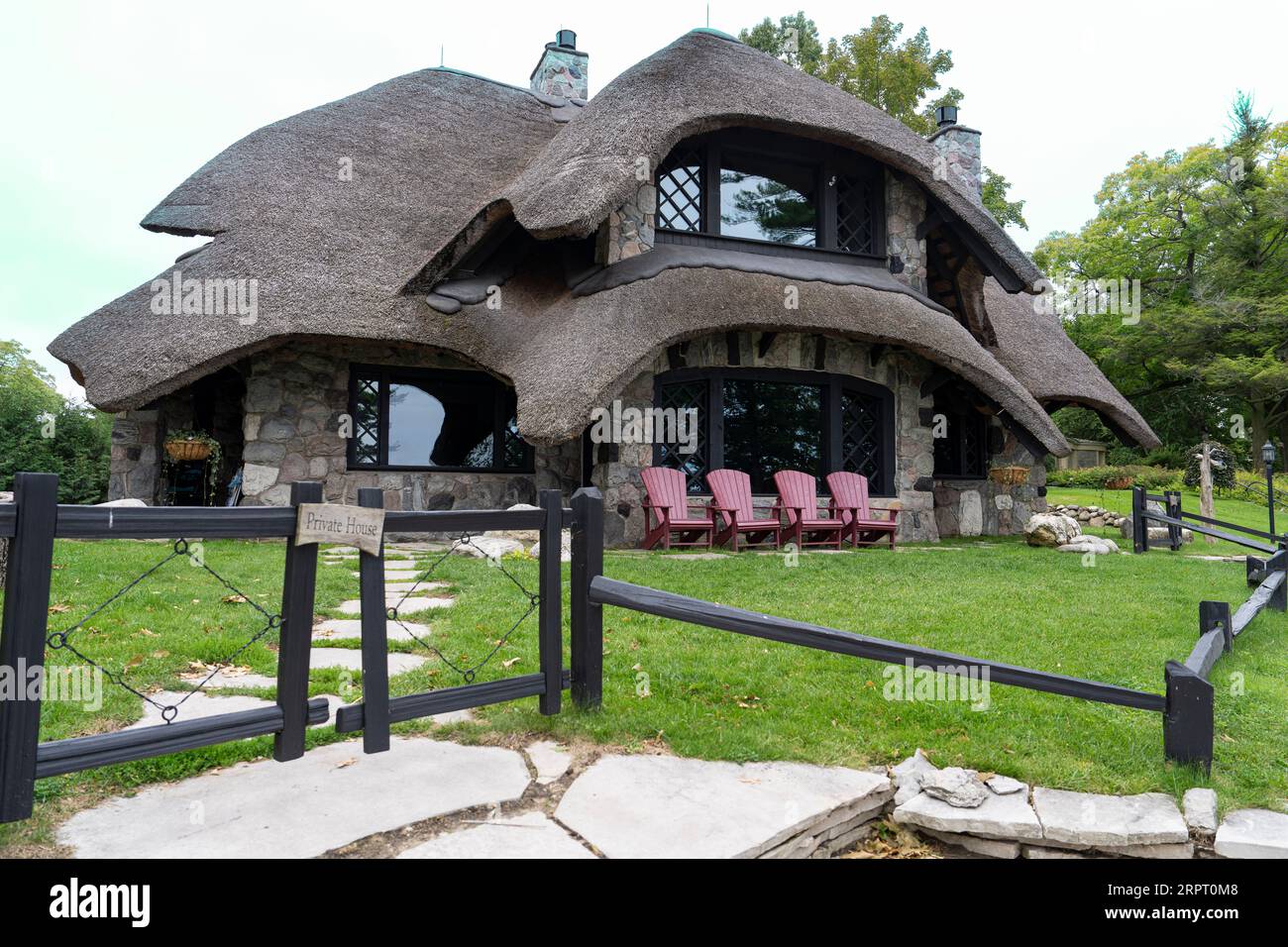 The Thatch House, one of the Mushroom Houses, designed by architect ...