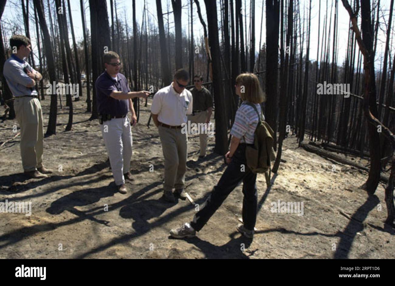 Preparations for appearance by President George Bush at the Jackson ...