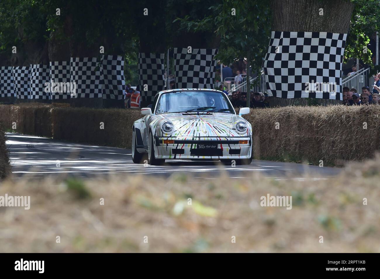 Stefan Johansson, Porsche 930 TAG Turbo, an F1‑engined art car ...