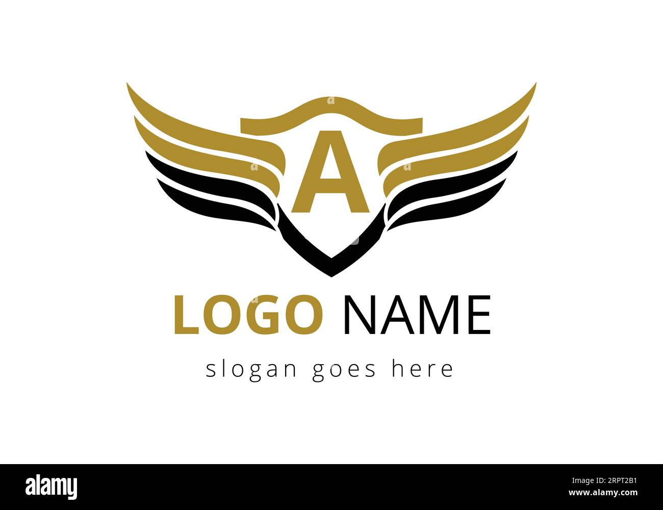 Letter A Wing Logo Design For Freight and Transportation Symbol Stock ...