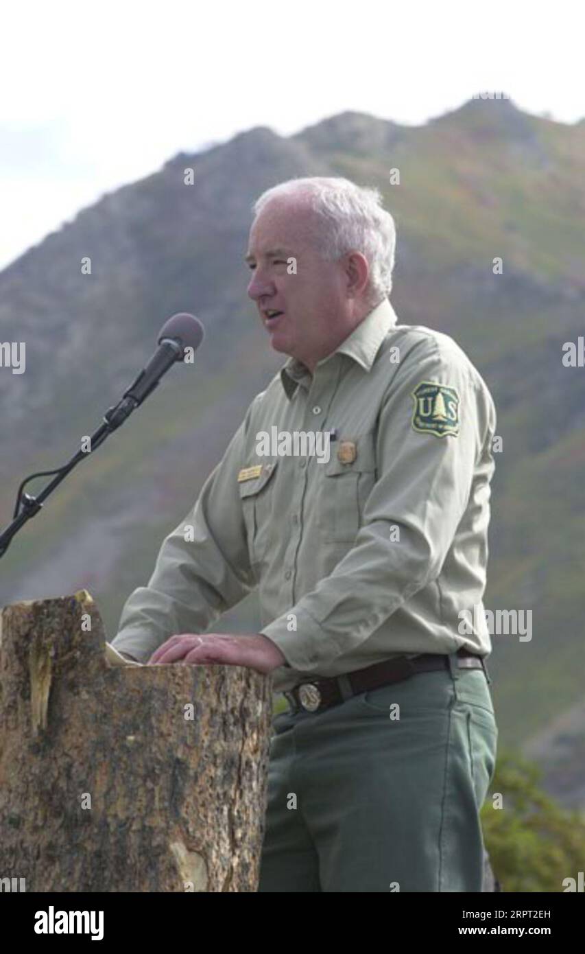 Forest Service Deputy Chief Tom Thompson speaking at National Public ...