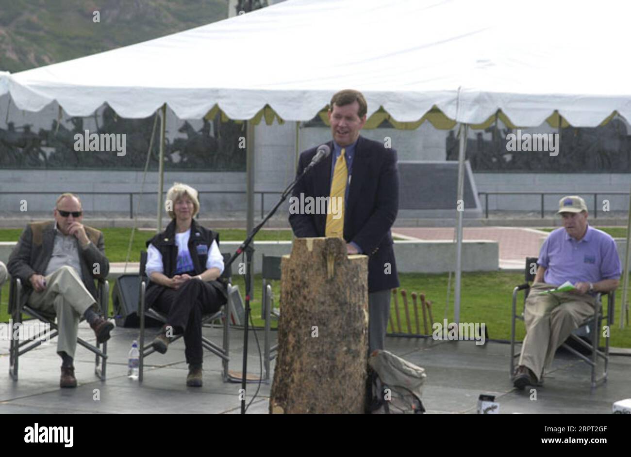 Utah Governor Mike Leavitt speaking at National Public Lands Day ...