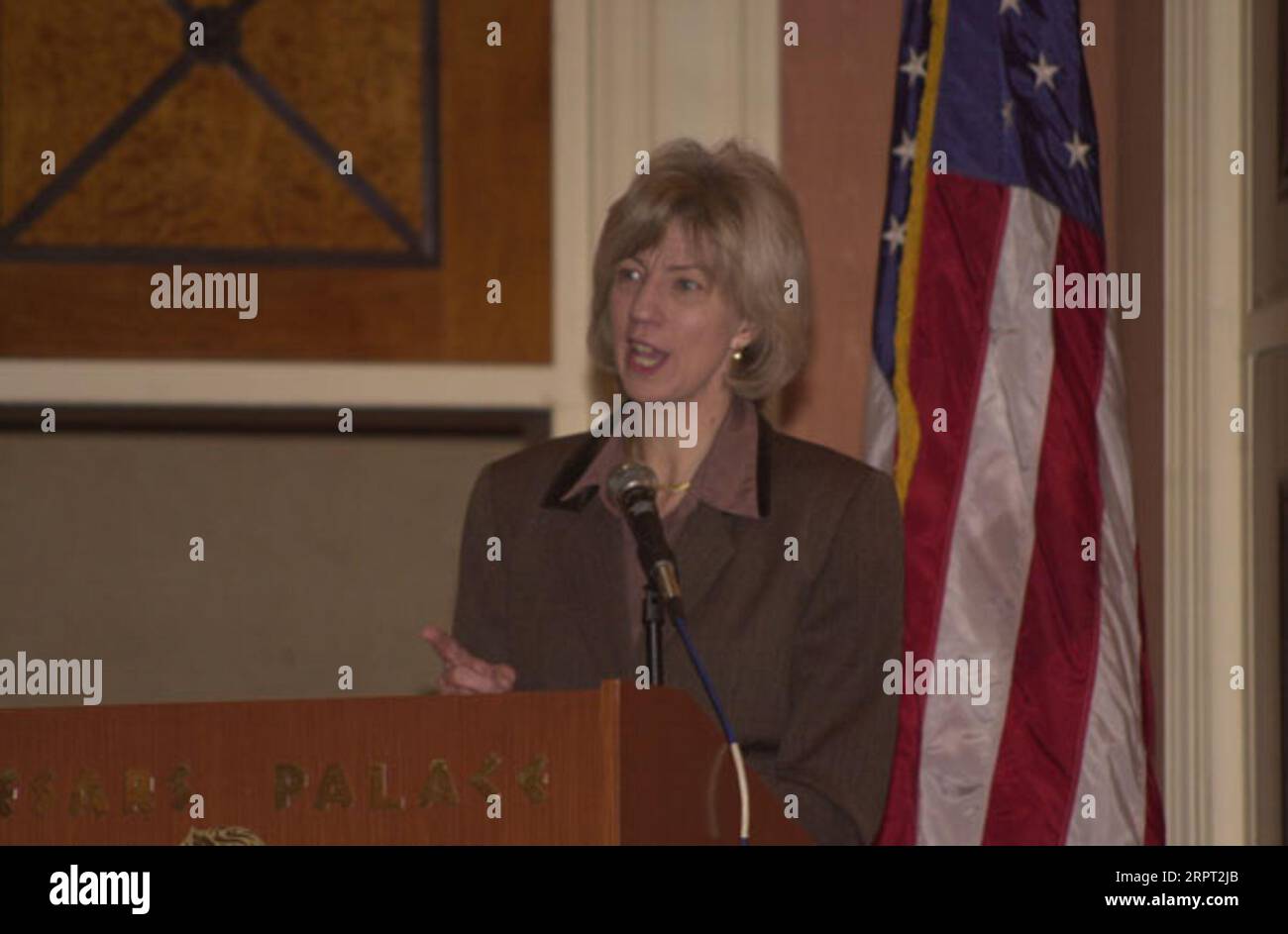 Secretary Gale Norton speaking on California water use reduction ...