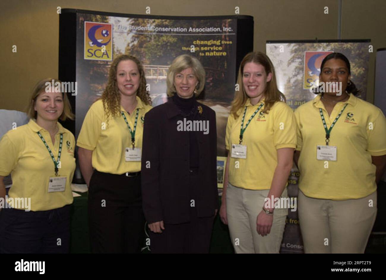 Secretary Gale Norton, third from left, posing with Student ...