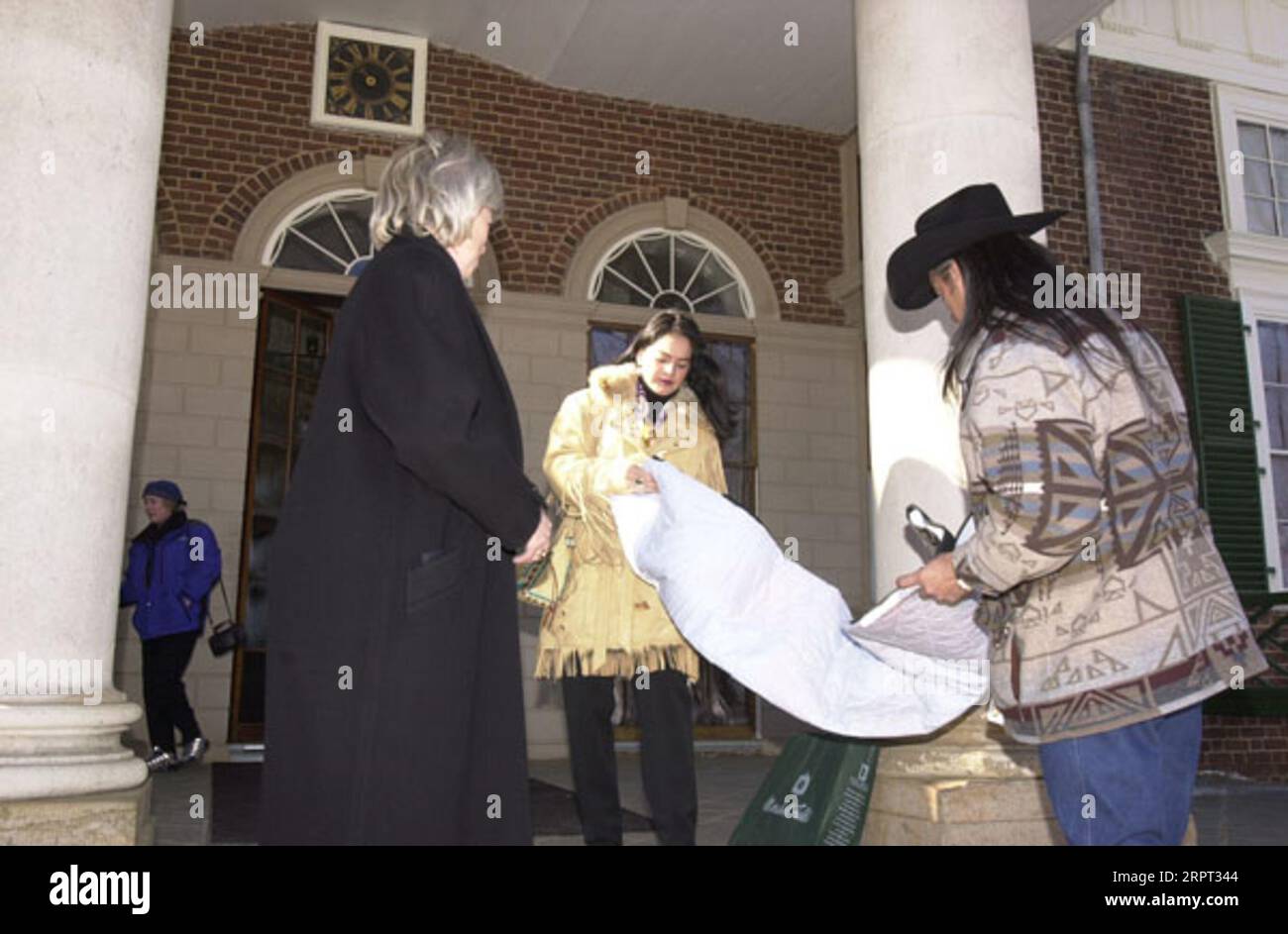 Secretary Gale Norton with Tex Hall, Chairman of the Three Affiliated ...