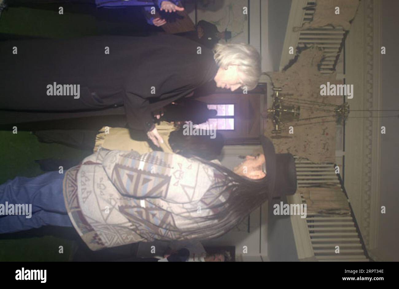 Secretary Gale Norton with Tex Hall, Chairman of the Three Affiliated ...