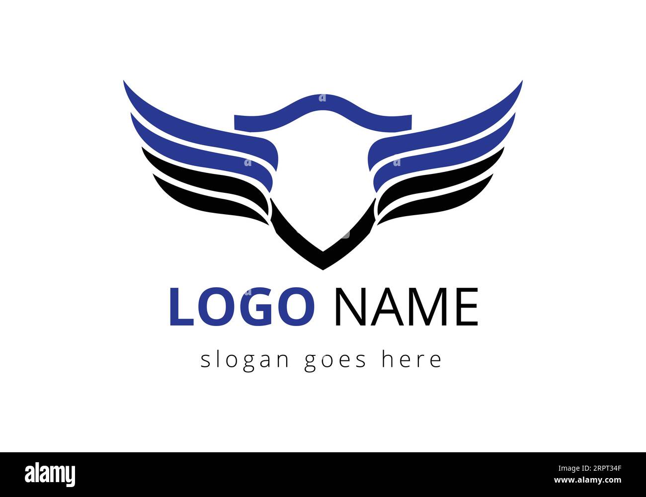 Wing Logo Design For Freight and Transportation Symbol Stock Vector ...
