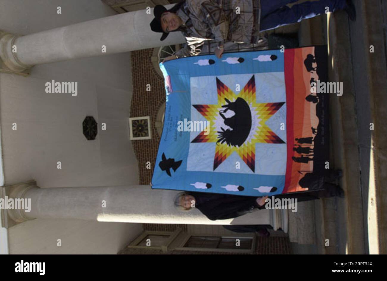 Secretary Gale Norton with Tex Hall, Chairman of the Three Affiliated ...