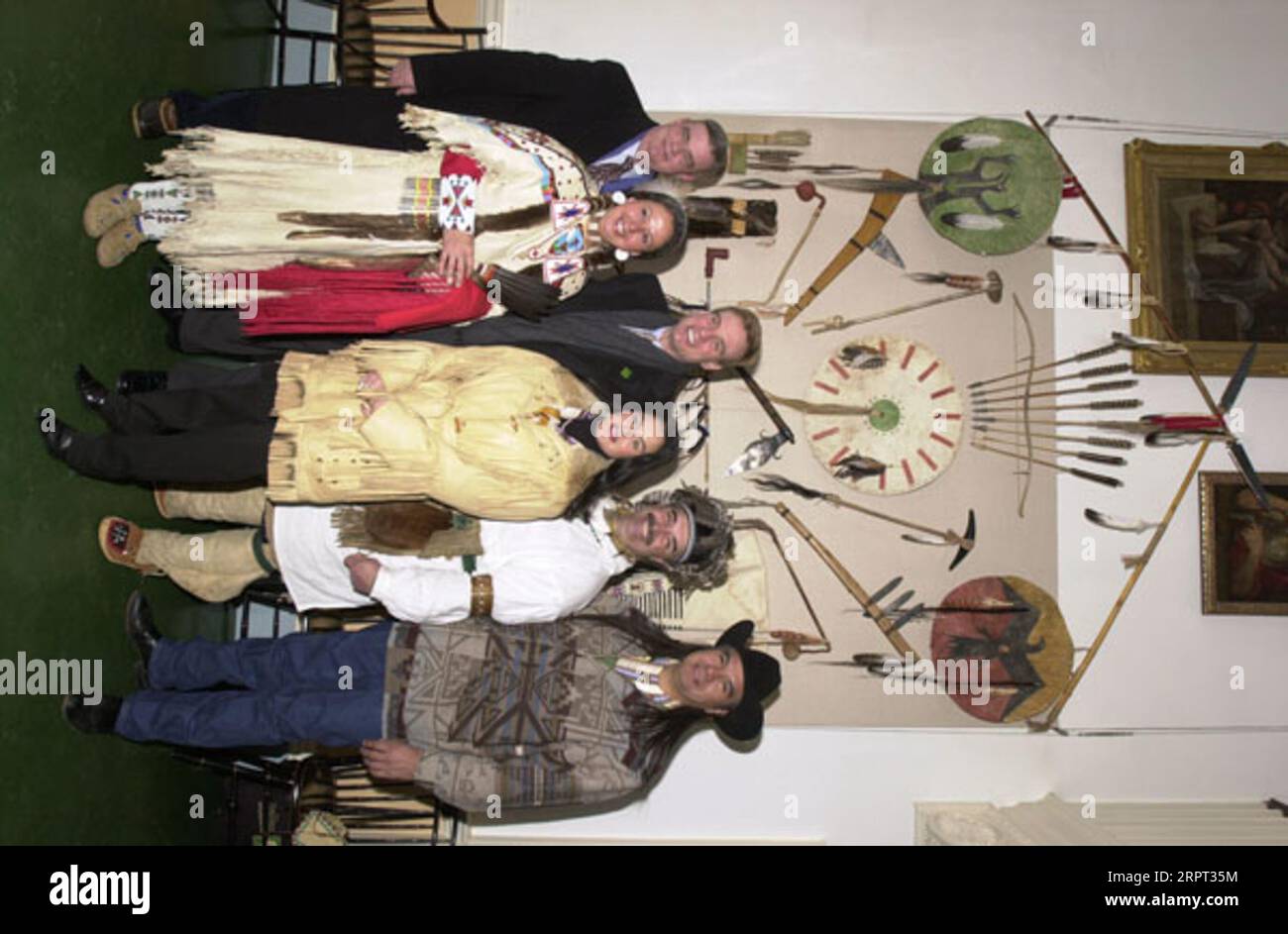 Virginia Governor Mark Warner, third from left, with the Chairman of ...
