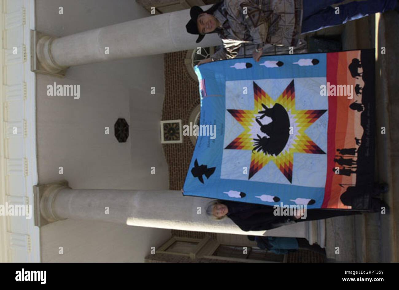 Secretary Gale Norton with Tex Hall, Chairman of the Three Affiliated ...