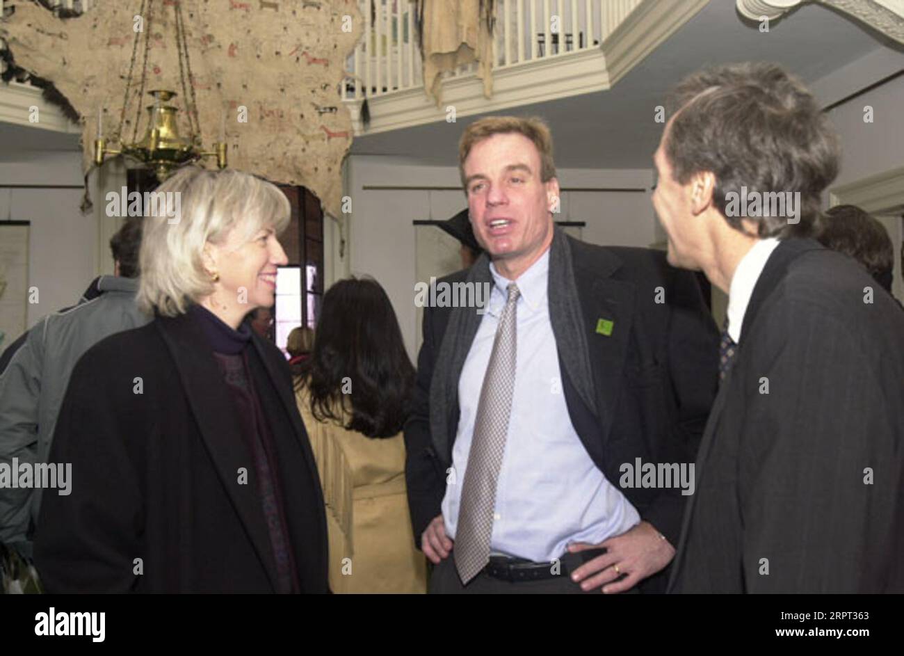 Secretary Gale Norton, left, and Virginia Governor Mark Warner, center ...