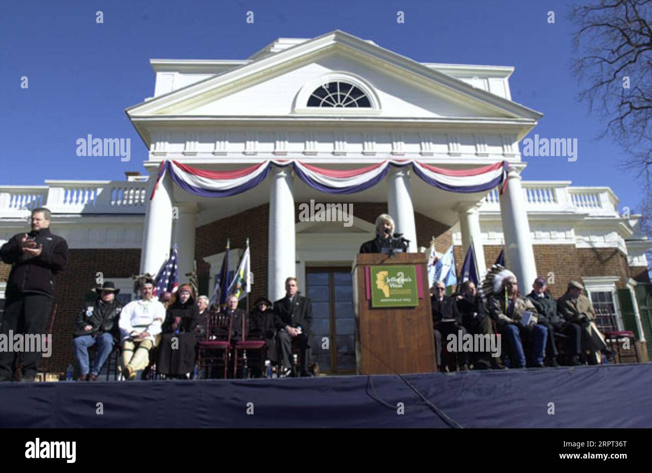 Secretary Gale Norton speaking at events marking the debut of the Lewis ...