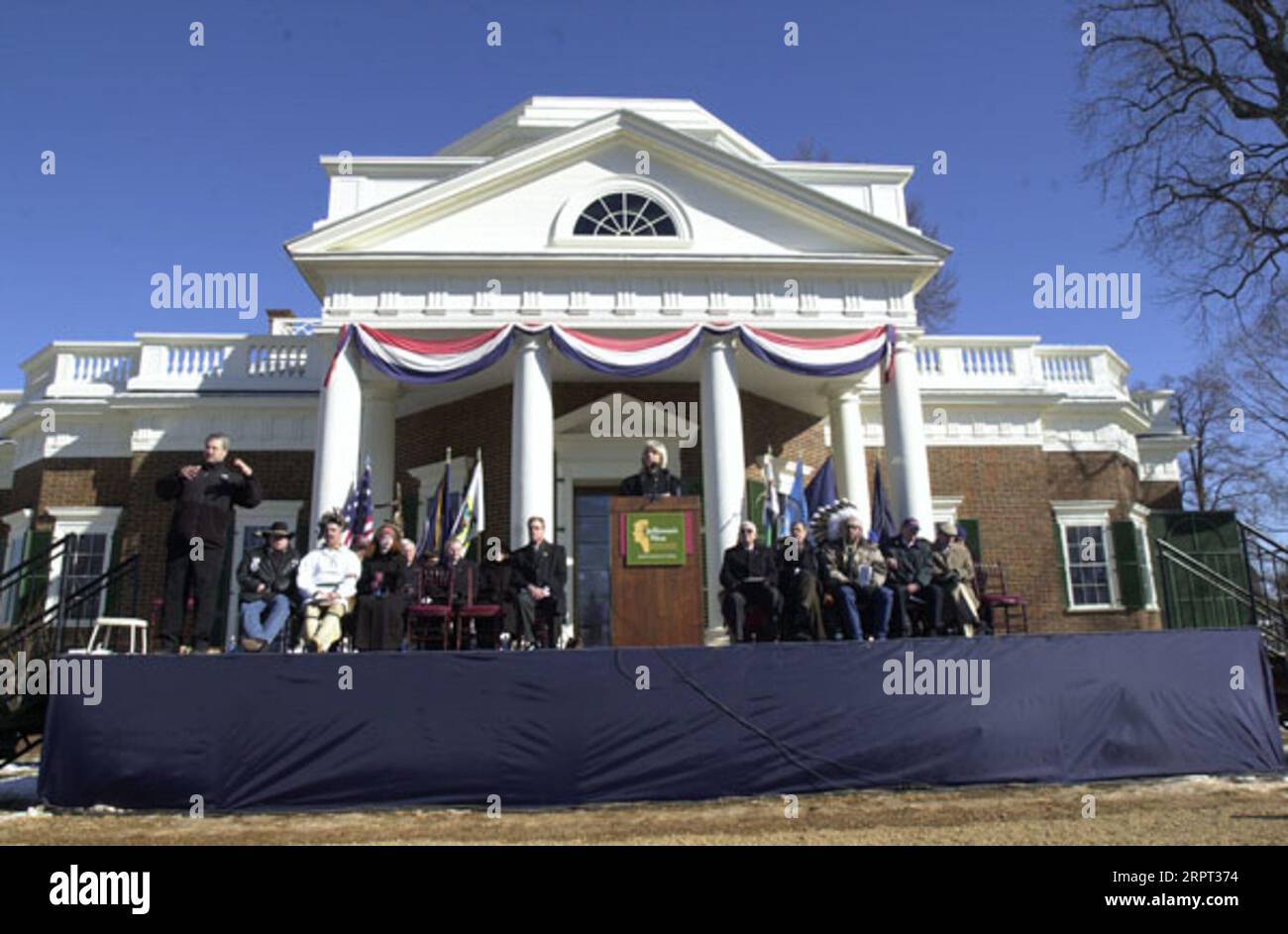 Secretary Gale Norton speaking at events marking the debut of the Lewis ...