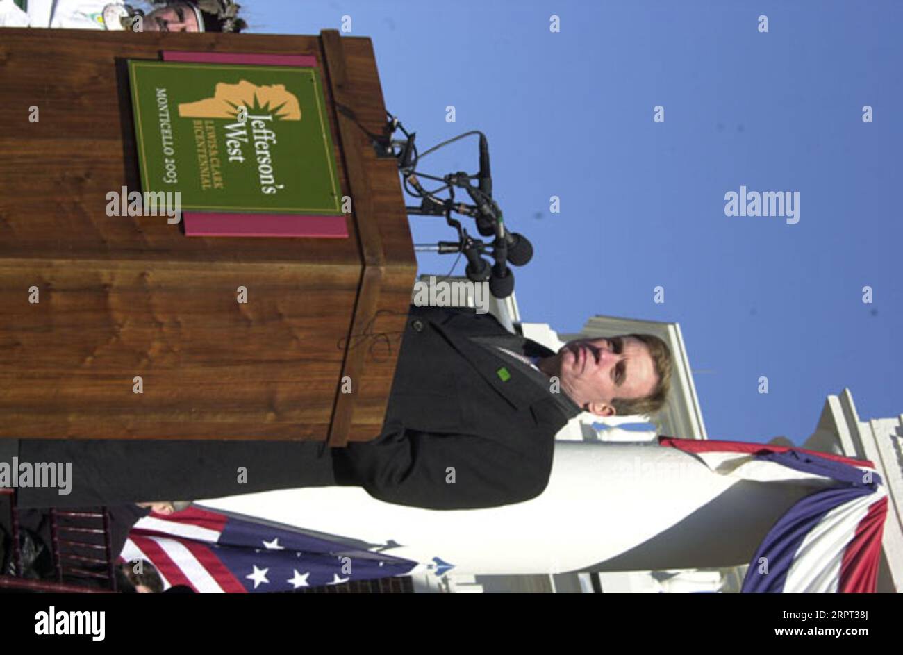Virginia Governor Mark Warner speaking at events marking the debut of ...