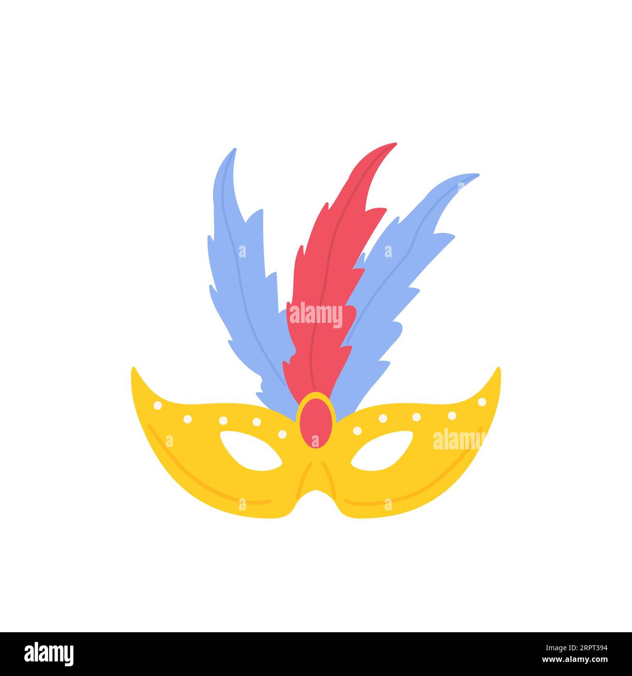 Carnival circus face mask. Amusement park details, circus performing ...