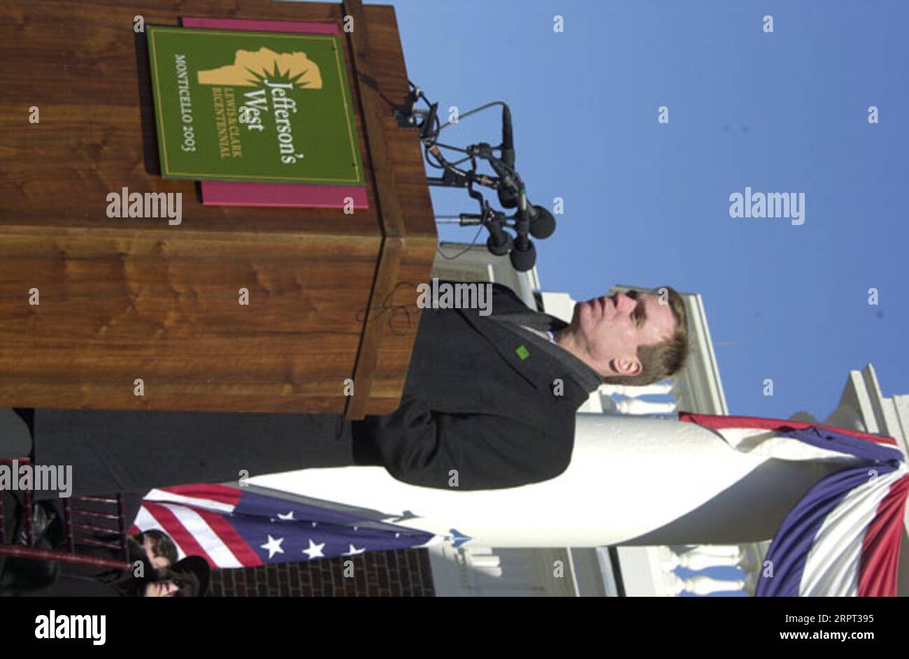 Virginia Governor Mark Warner speaking at events marking the debut of ...