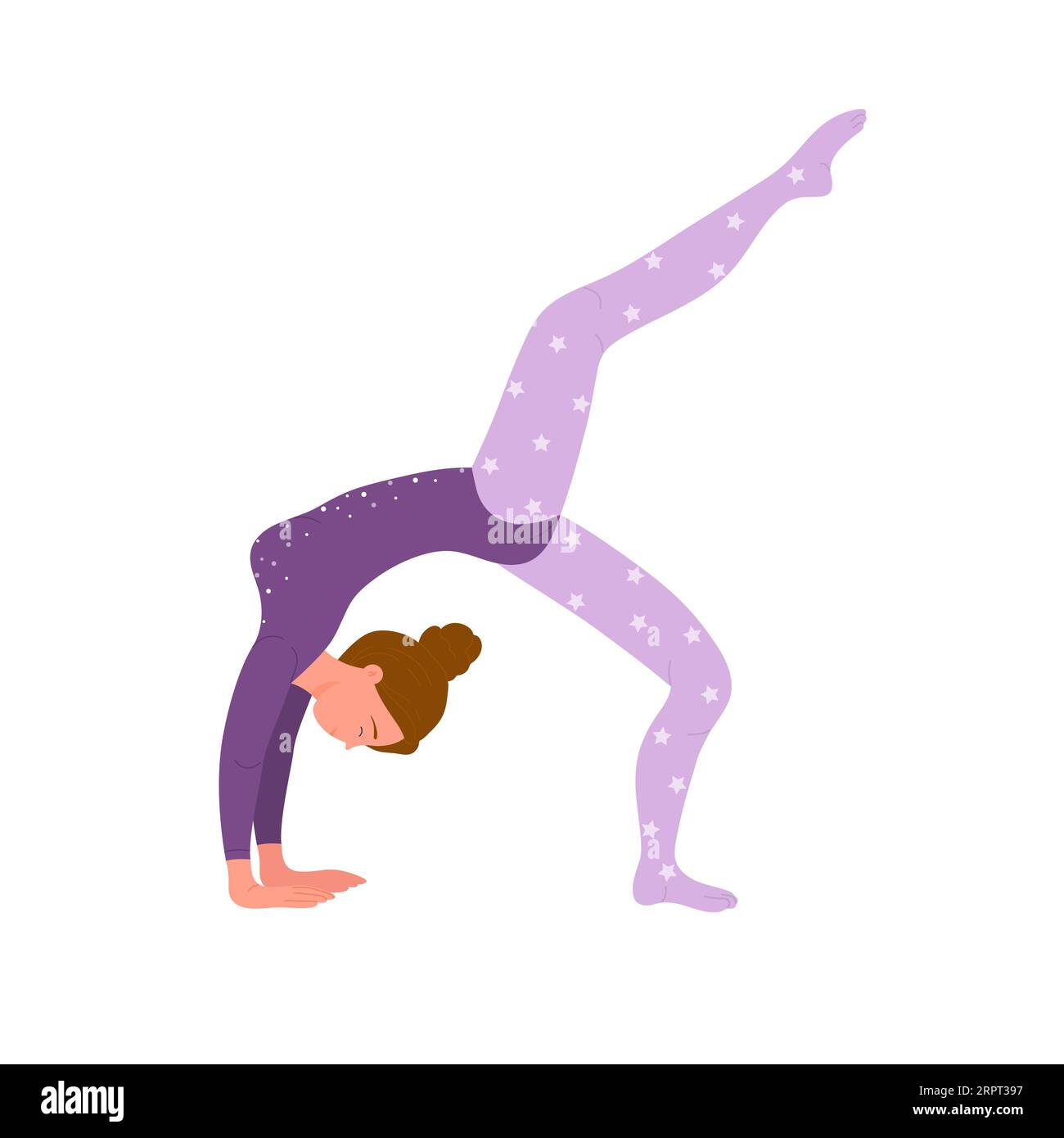 Circus female acrobat performance. Carnival show, amusement park ...