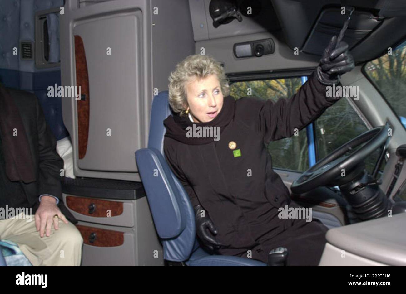 National Park Service Director, Fran Mainella, in the vehicle carrying ...