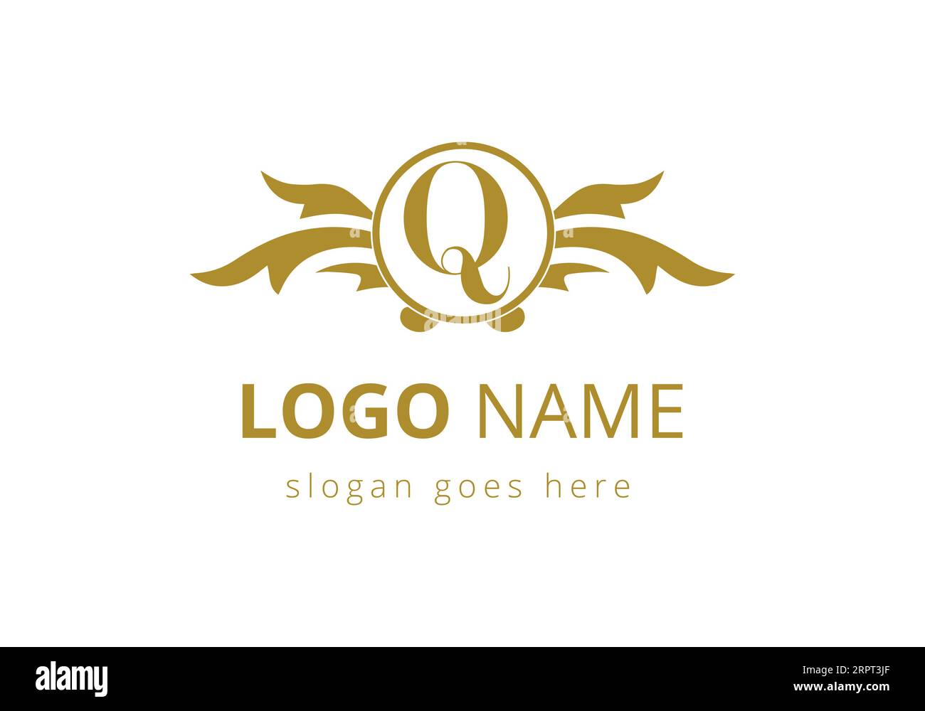 Letter Q Wing Logo Design For Freight and Transportation Symbol Stock ...