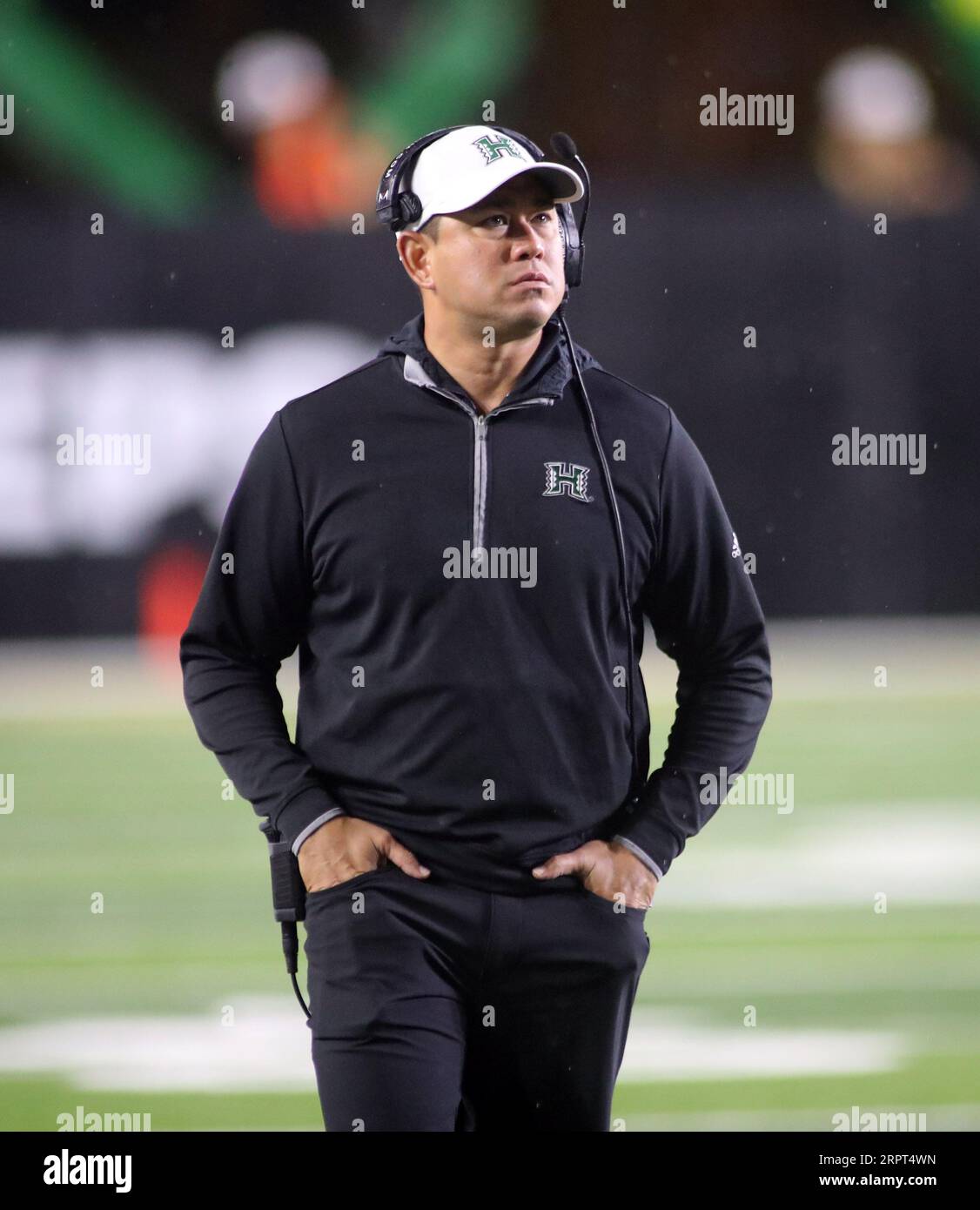 August 26, 2023 - Hawaii Rainbow Warriors head coach Timmy Chang during ...