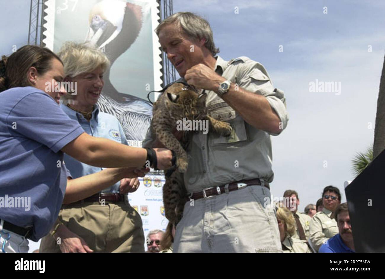 Secretary Gale Norton, center, with animal expert and television show ...