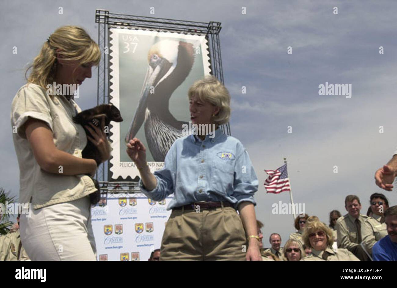 Secretary Gale Norton, right, during wildlife display segment of the ...
