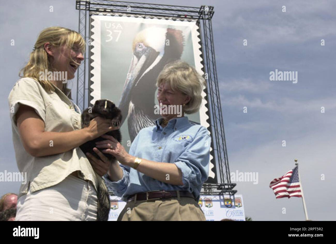 Secretary Gale Norton, right, during wildlife display segment of the ...