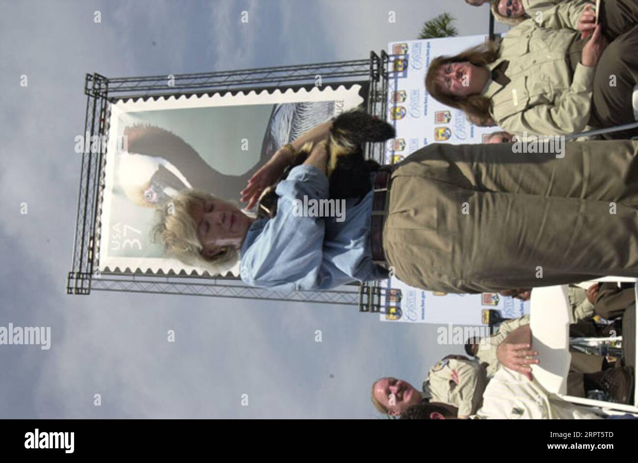 Secretary Gale Norton during wildlife display segment of the ceremony ...