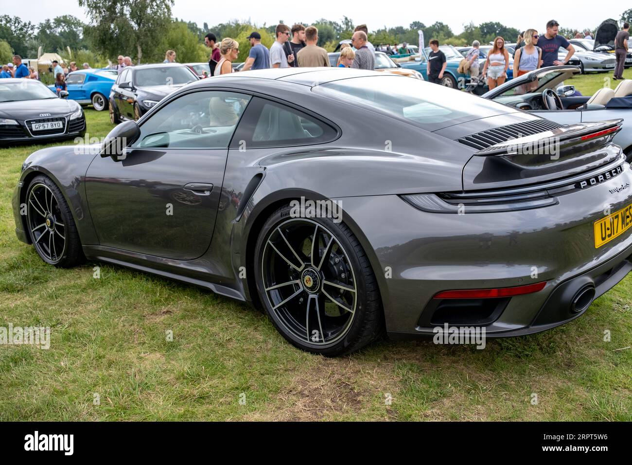 Porsche 911 supercar on display an outdoor car show held in Old ...