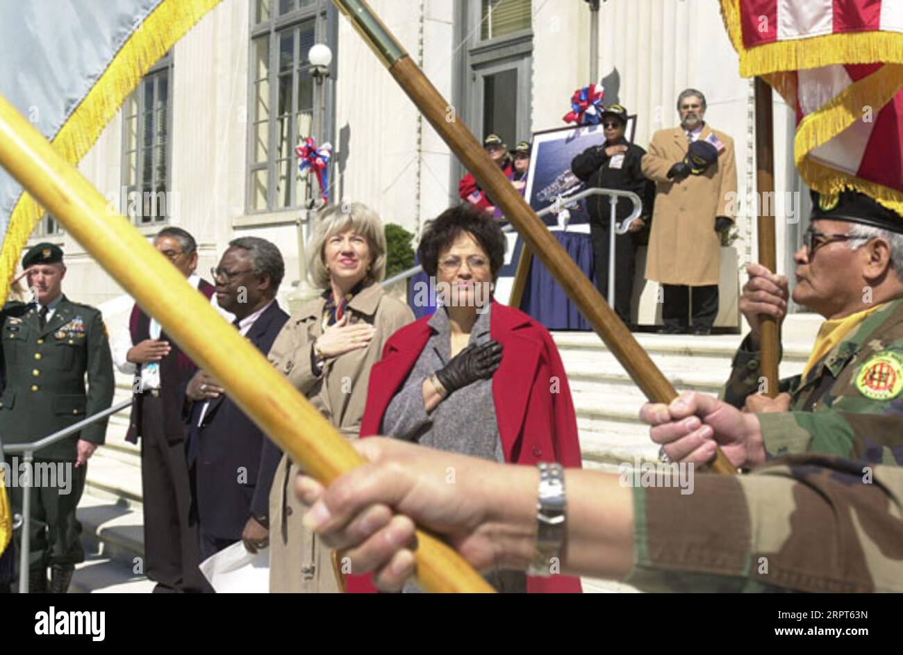 Secretary Gale Norton, fourth from left, Assistant Secretary for Fish ...